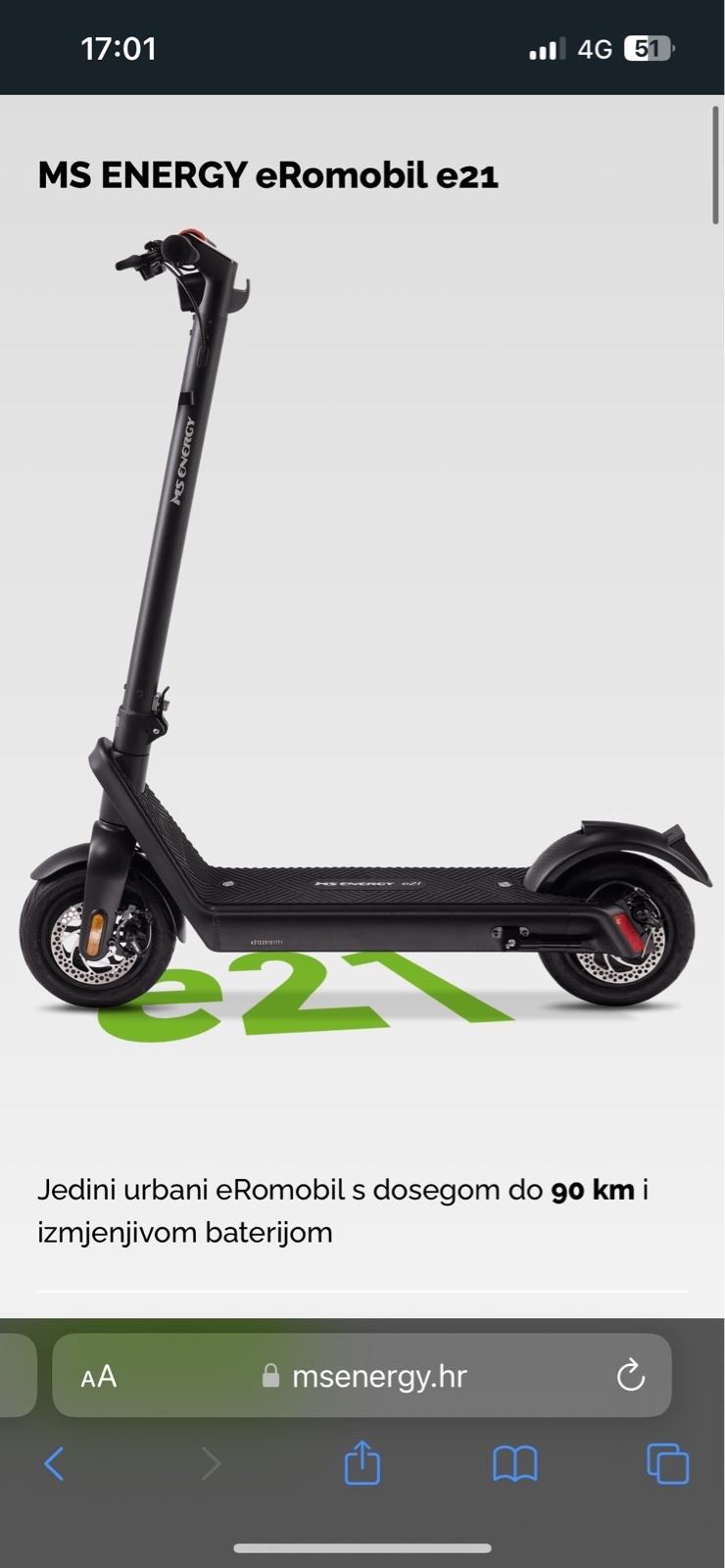 MS ENERGY E21 PRODAJEM