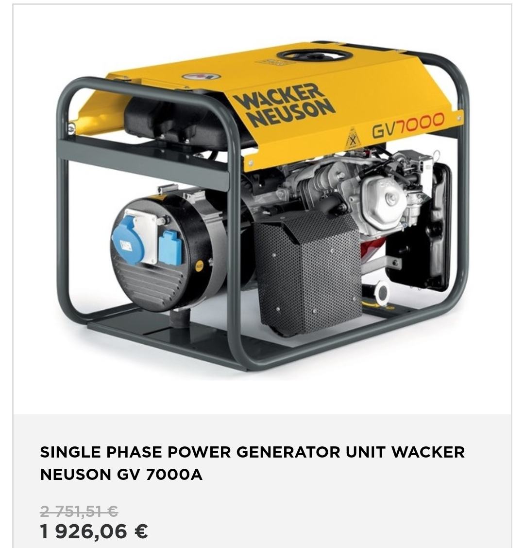 WACKER NEUSON GV 7000A