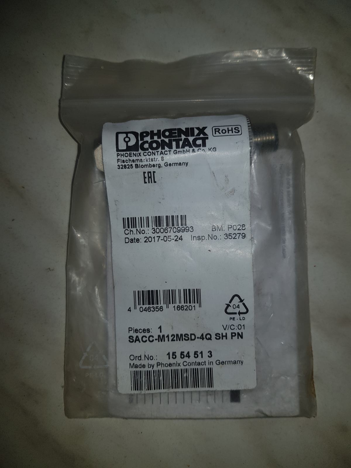 Phoenix Contact SACC-M12MSD-4Q SH PN PROFINET konektor
