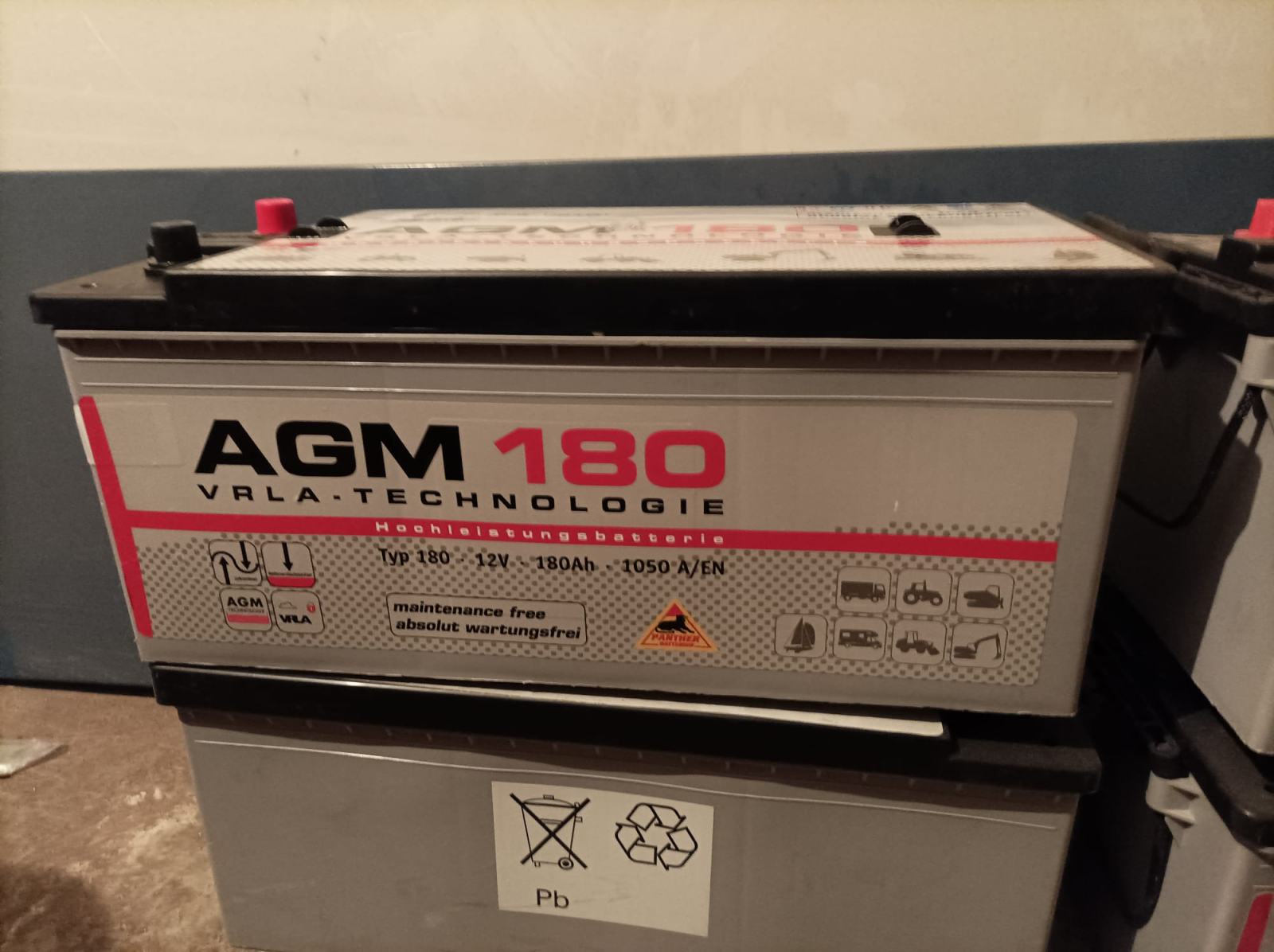 Akumulator AGM 180 12V - 180Ah - 1050 A/EN