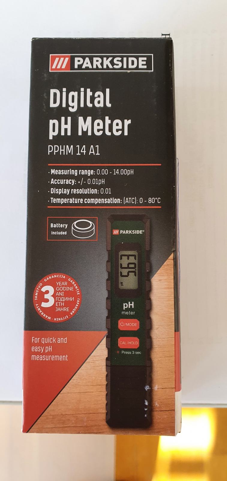 Digitalni PH metar Parkside, novo neraspakirano