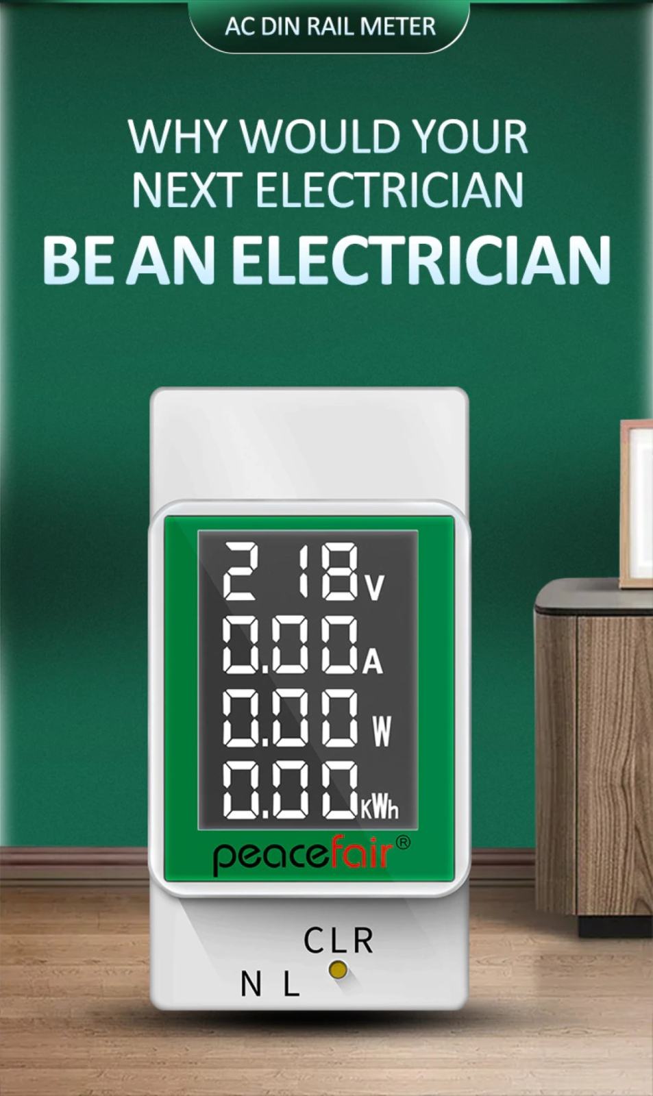 DIN voltmetar ampermetar mjerač snage i energije 220v 100A PZEM-008