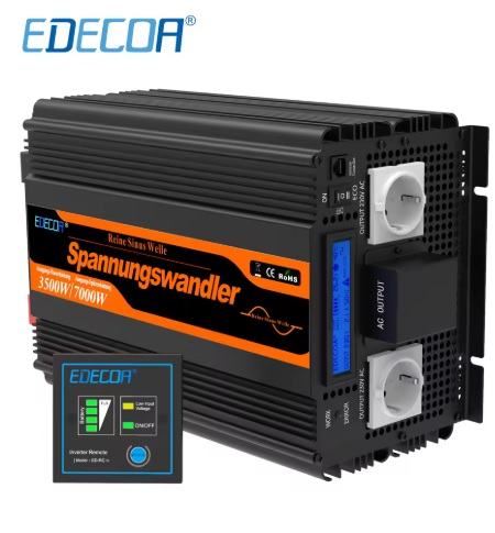 EDECOA 3500W DC 24V to AC 220V 230V solarni inverter