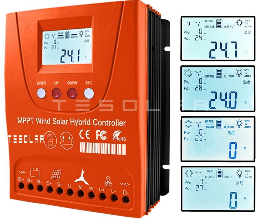 HIBRID MPPT WIND / SOLAR REGULATOR 1500 + 1500W