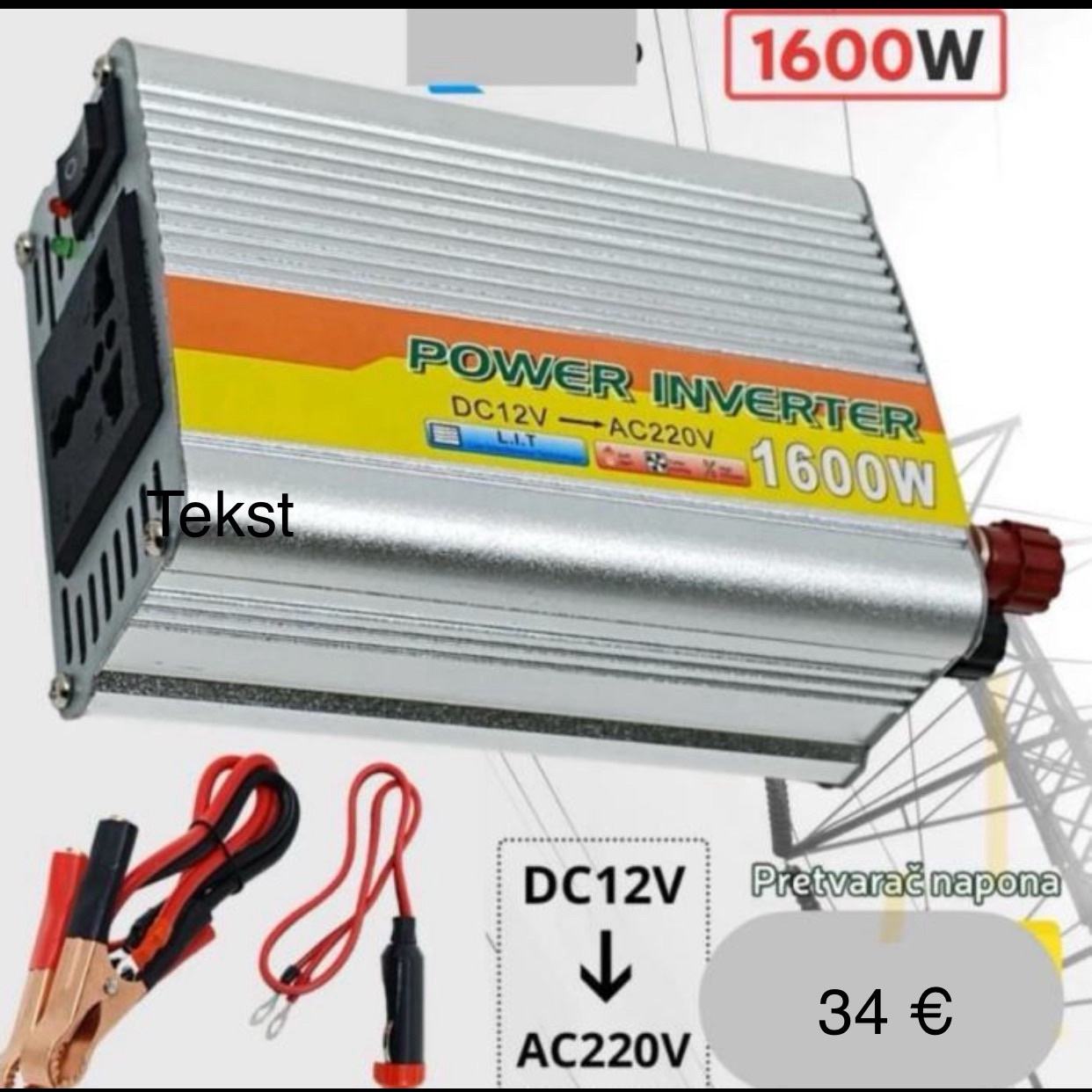 INVERTER PRETVARAČ NAPONA 1600W