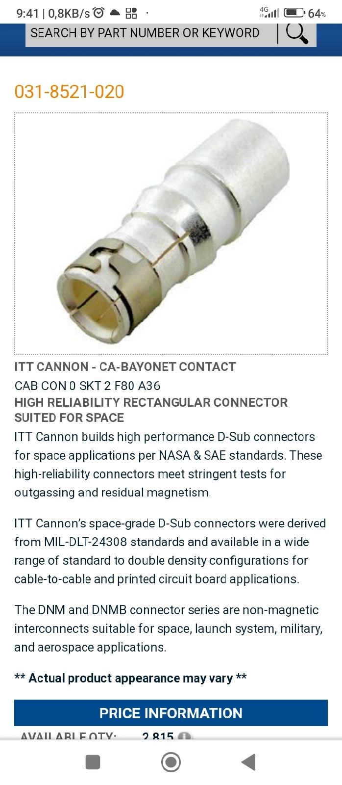 ITT CAN 031-8521-020