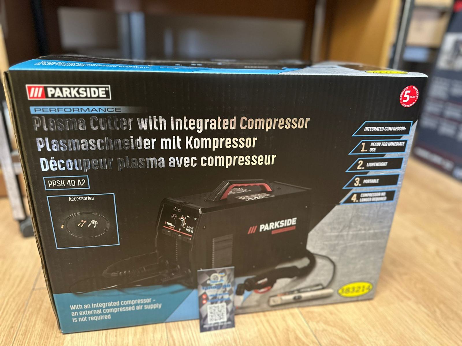 PARKSIDE PERFORMANCE KOMPRESOR PLAZMA REZAČ PPSK 40 A2