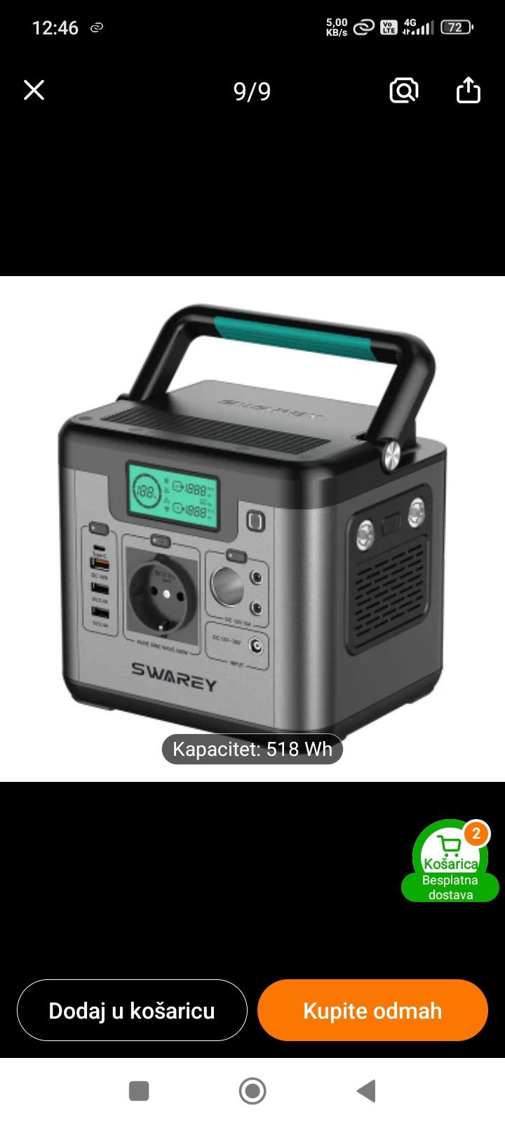 Power station, UpS, solarni generator, prijenosna baterija