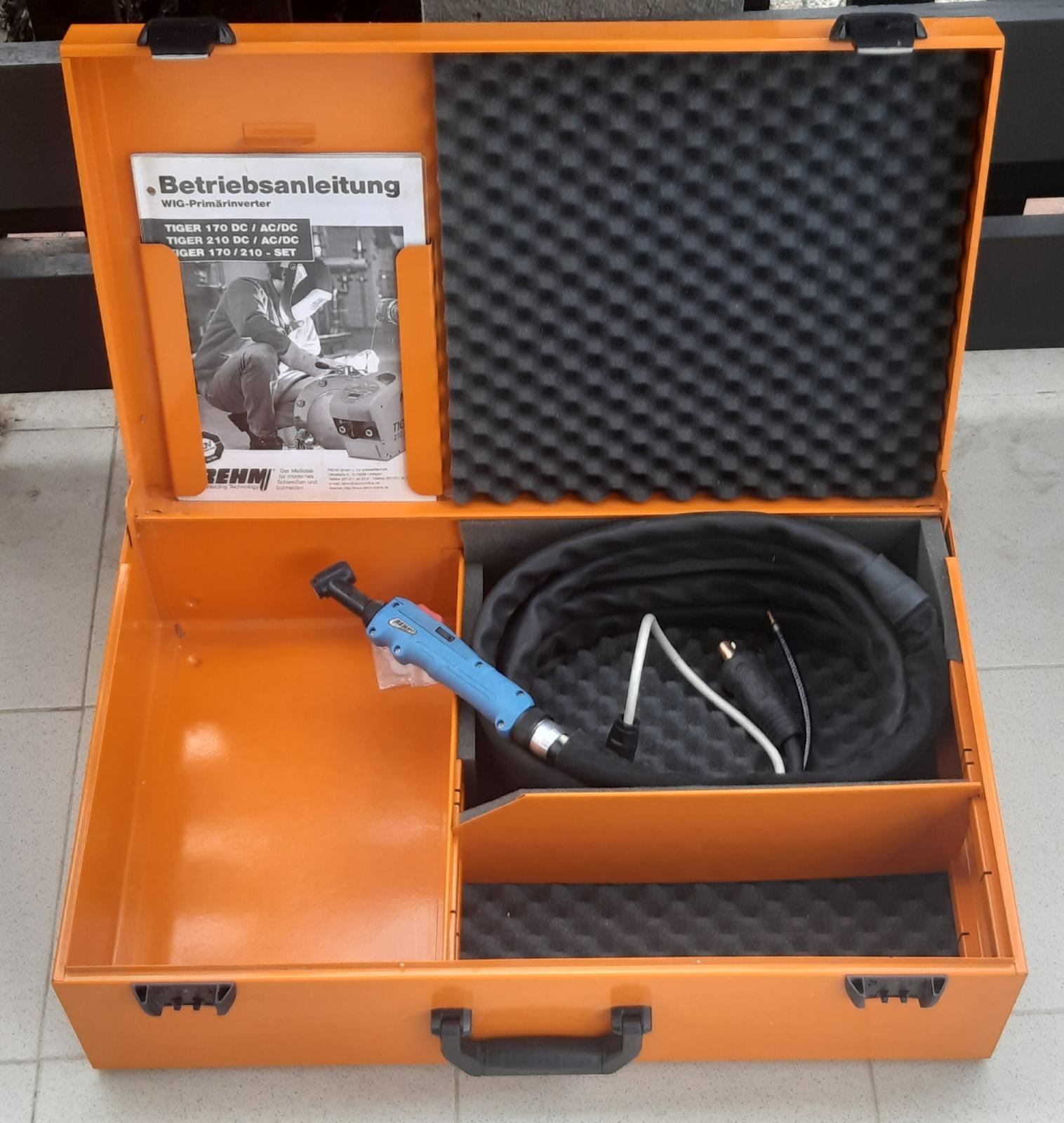 REHM TIG gorionik pištolj 4m 240A Ac Dc SR 7-26 i KOFER veliki NOVO ZD