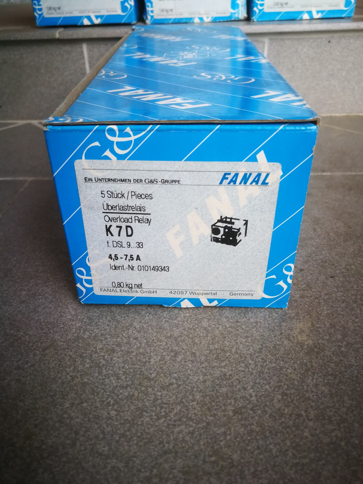 RELEJ PREOPTEREĆENJA K7D 4,5-7,5A FANAL -GERMANY