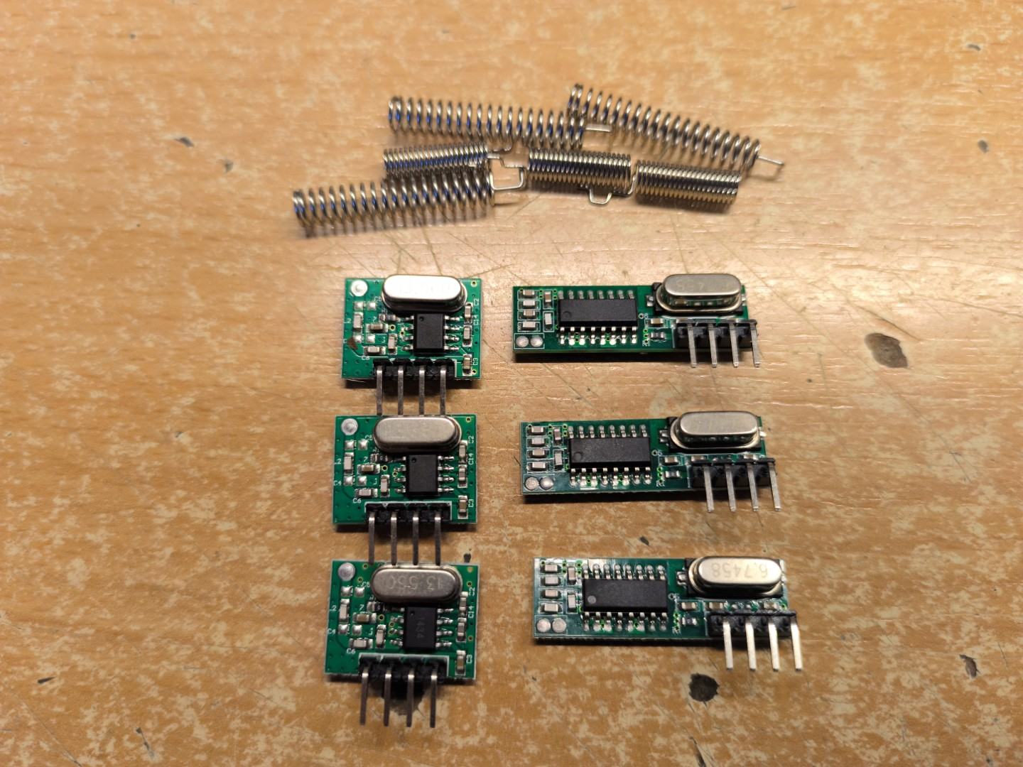 RF 433 MHz moduli prijemnik + predajnik za Arduino - LOT 3 komada
