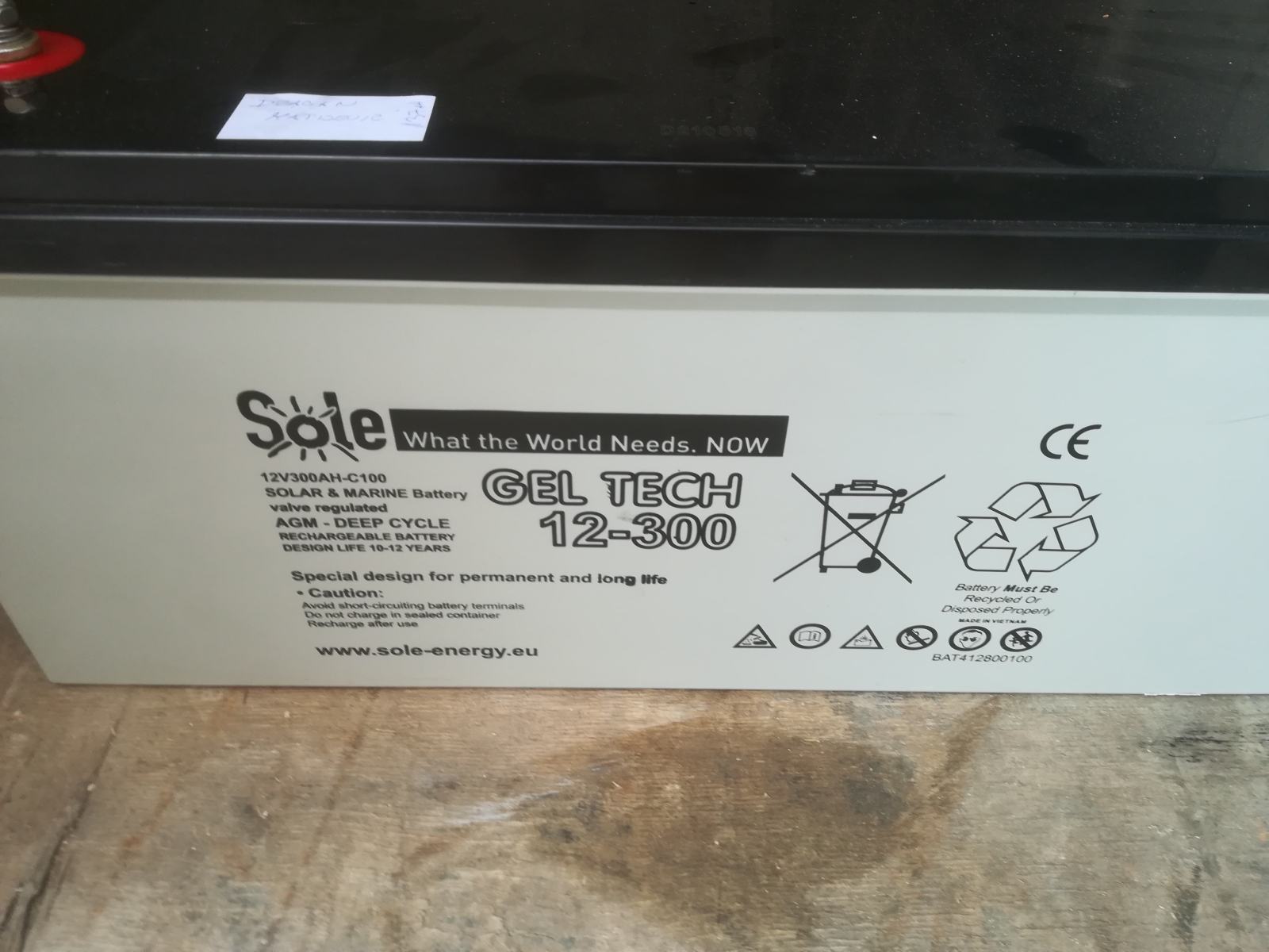 Solarni akumulator AGM-GELTECH 12V 300Ah