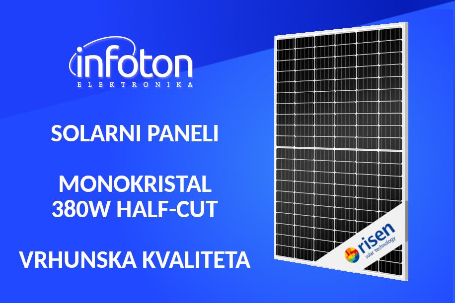 Solarni Paneli 380W, monokristal / fotonaponski moduli, solarne ploče