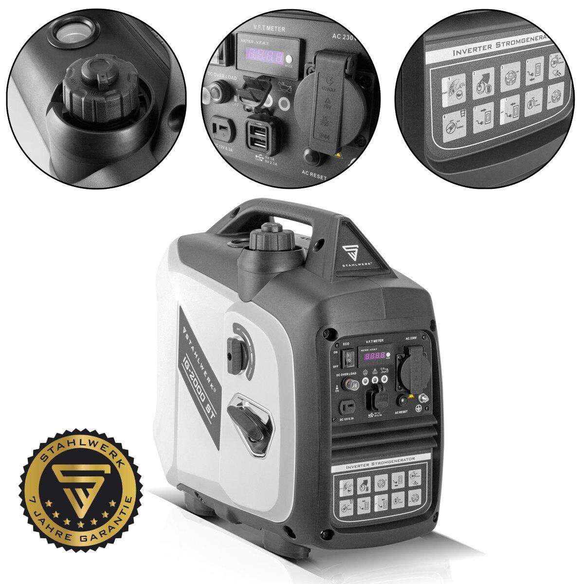 STAHLWERK IG-2000 ST inverterski benzinski generator struje snage 2kW