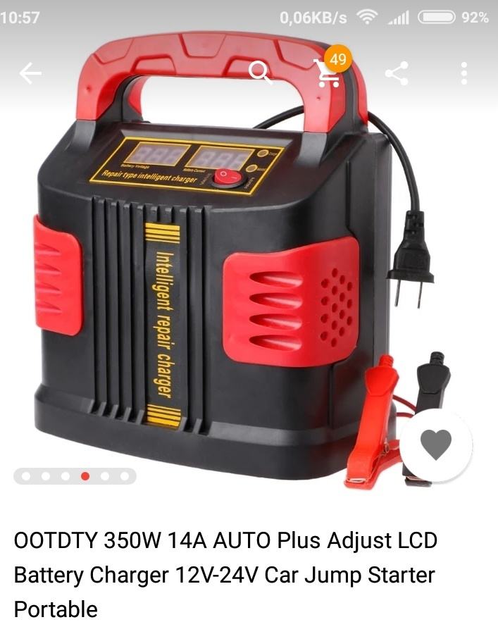 Starter punjač za akumulator 12V-24V