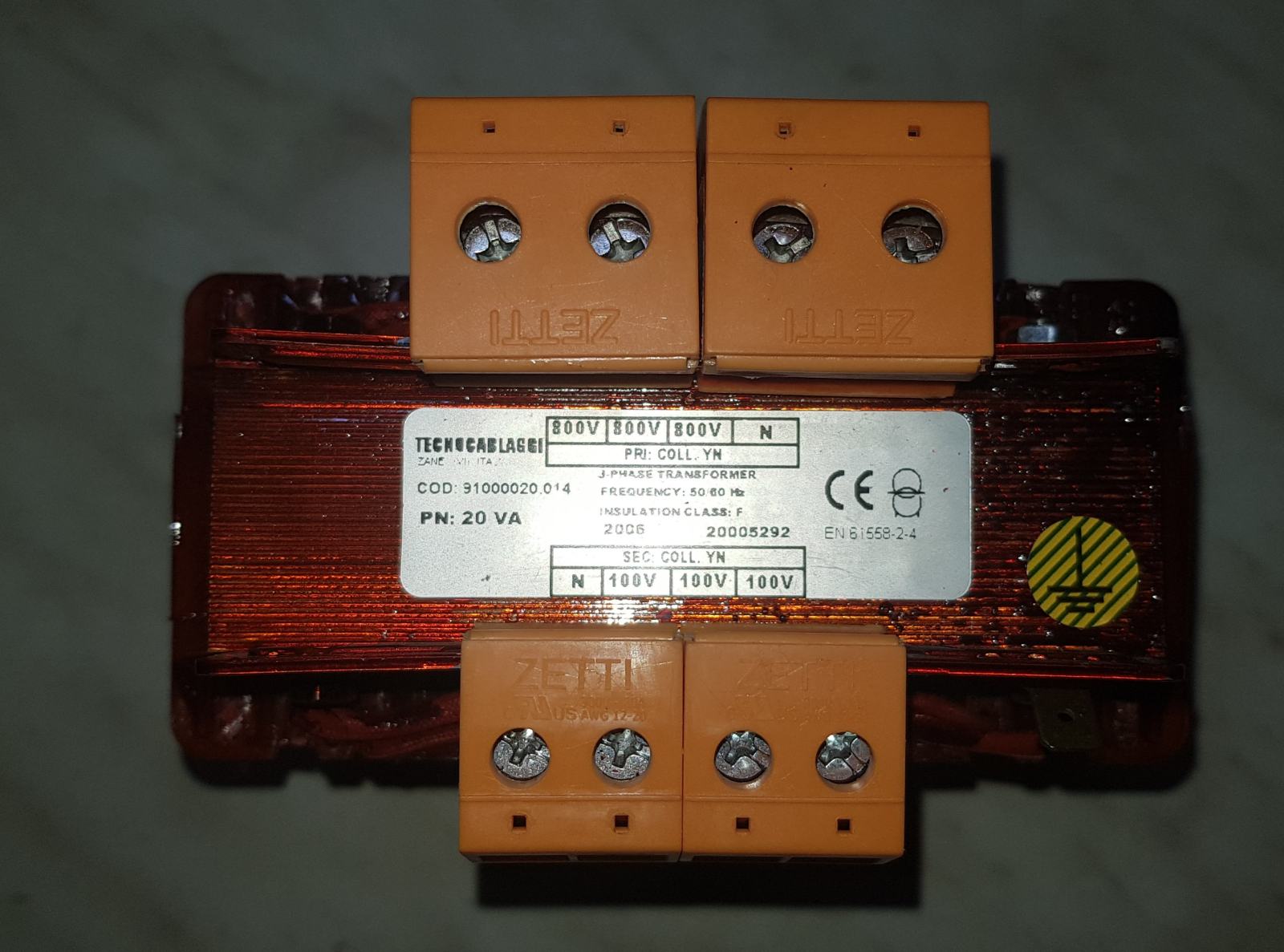 Transformator 800V na 100V 20VA