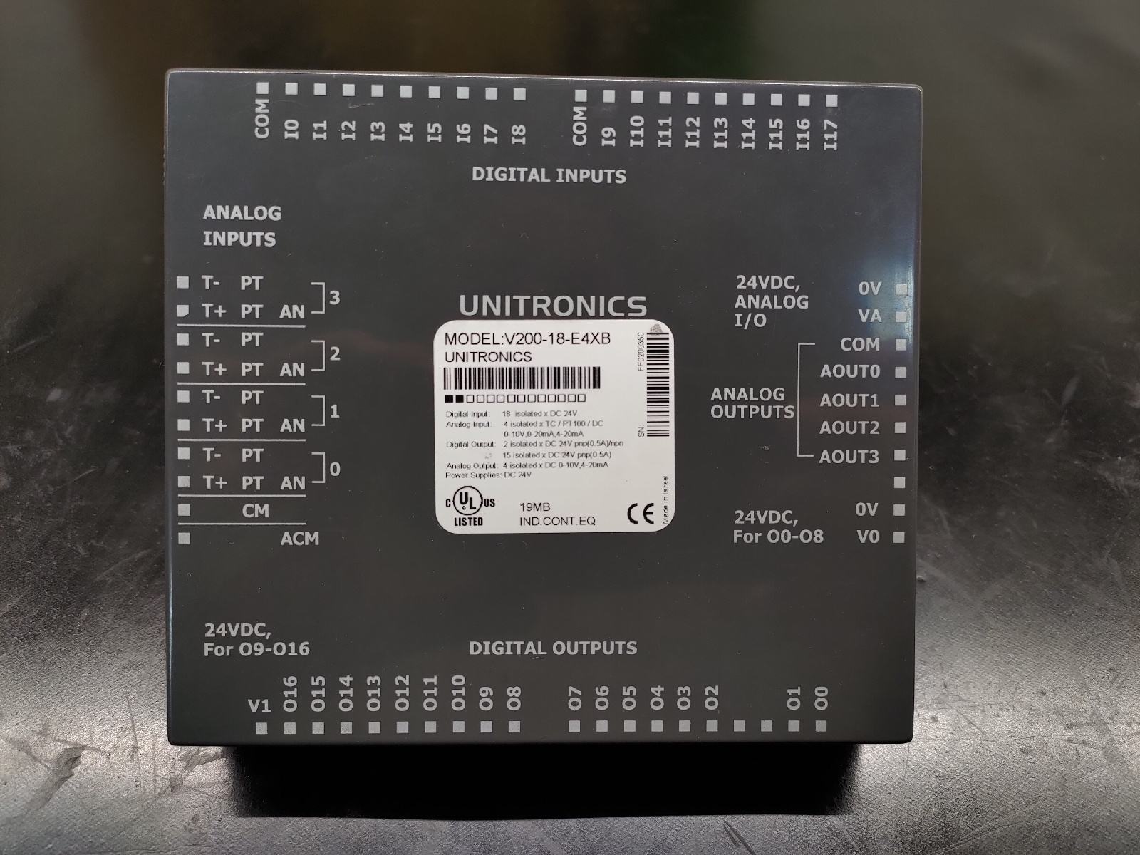 Unitronics V200-18-E4XB Snap-in I/O modul