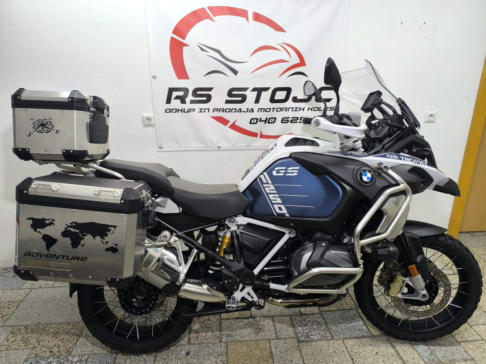 BMW R 1250 GS ADVENTURE TROPHY PUNA OPREMA 1. VLASTNIK TOP STANJE, 2023 ...