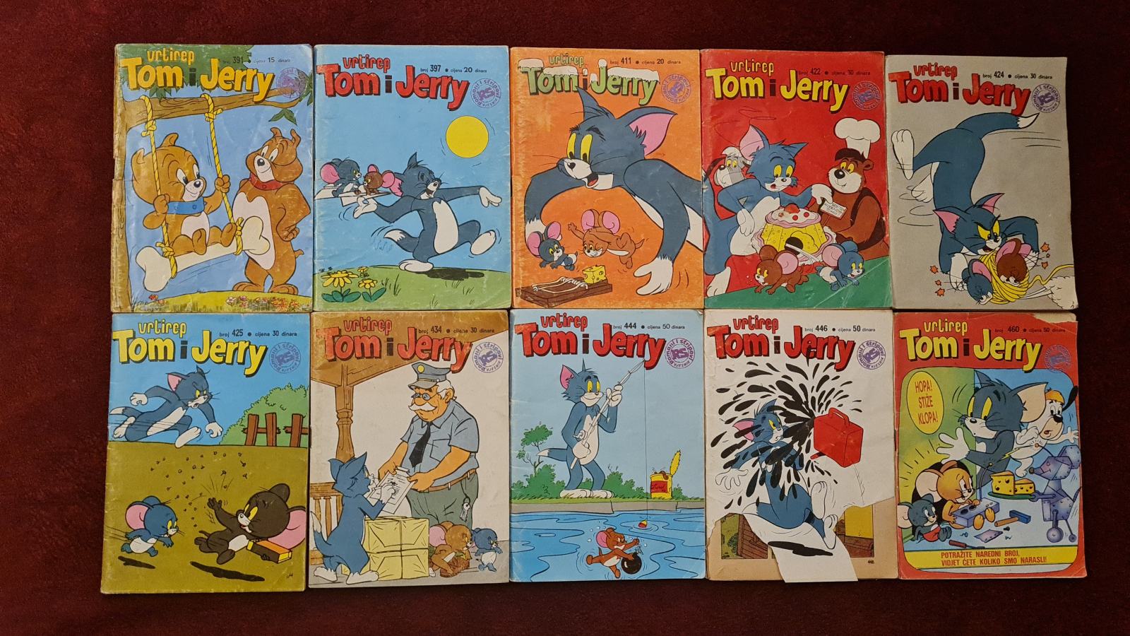 LOT Tom i Jerry Vrtirep mali 38 + 11 komada