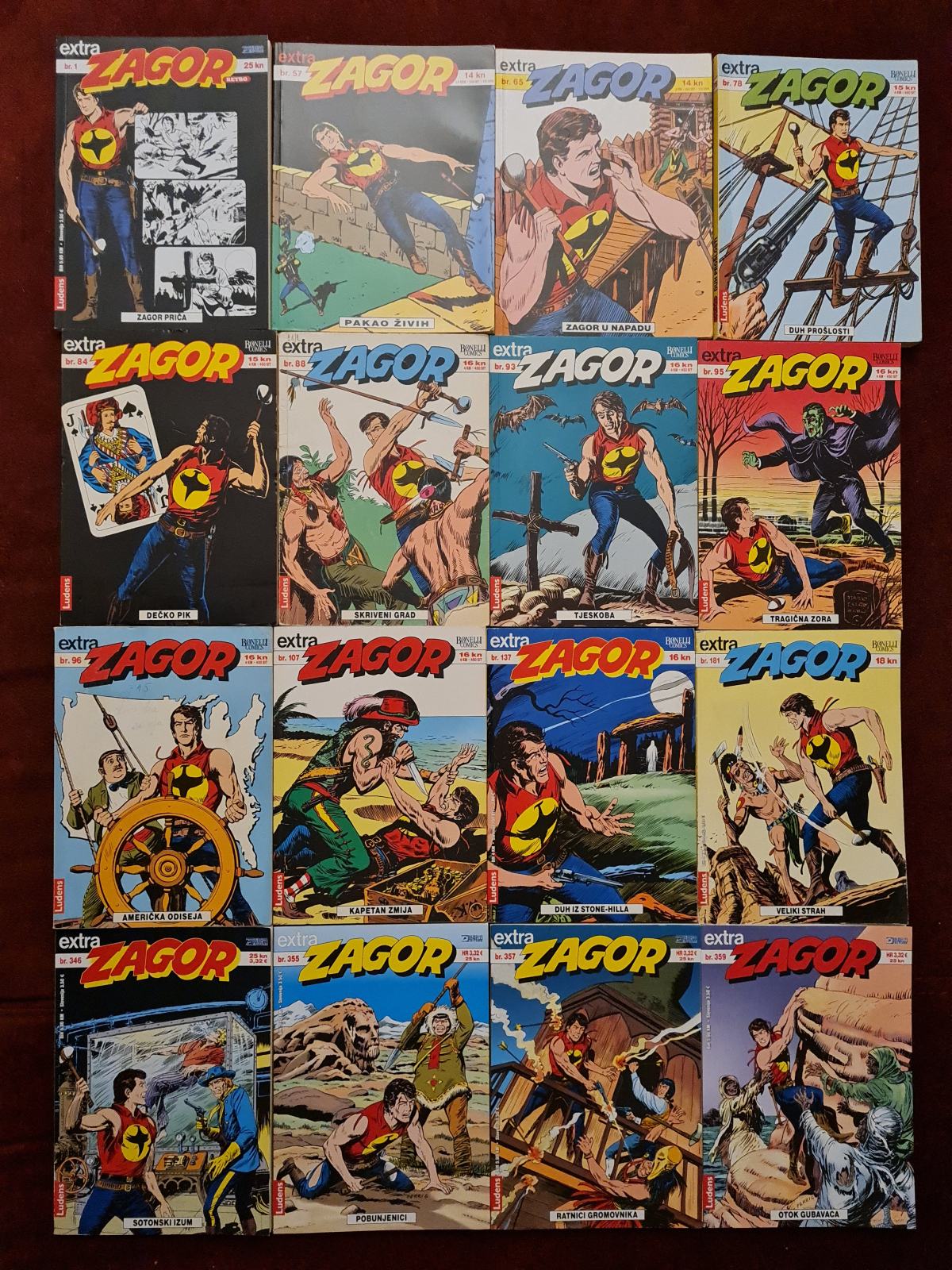 LOT Zagor Extra Ludens 16 komada