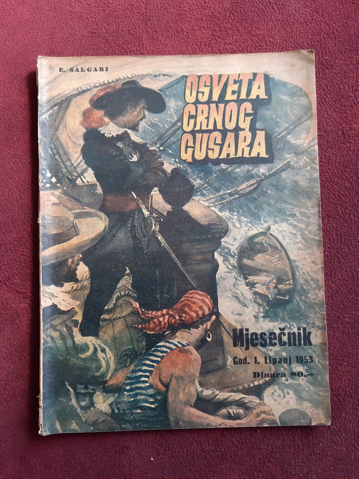 Mjesečnik br. 4 Osveta crnog gusara E. Salgari 1953. god.
