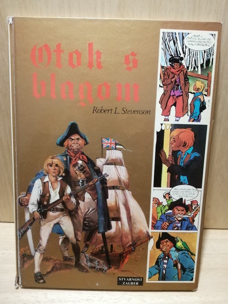 Otok s blagom - Stvarnost Zagreb - Robert Stevenson ☀ strip knjiga