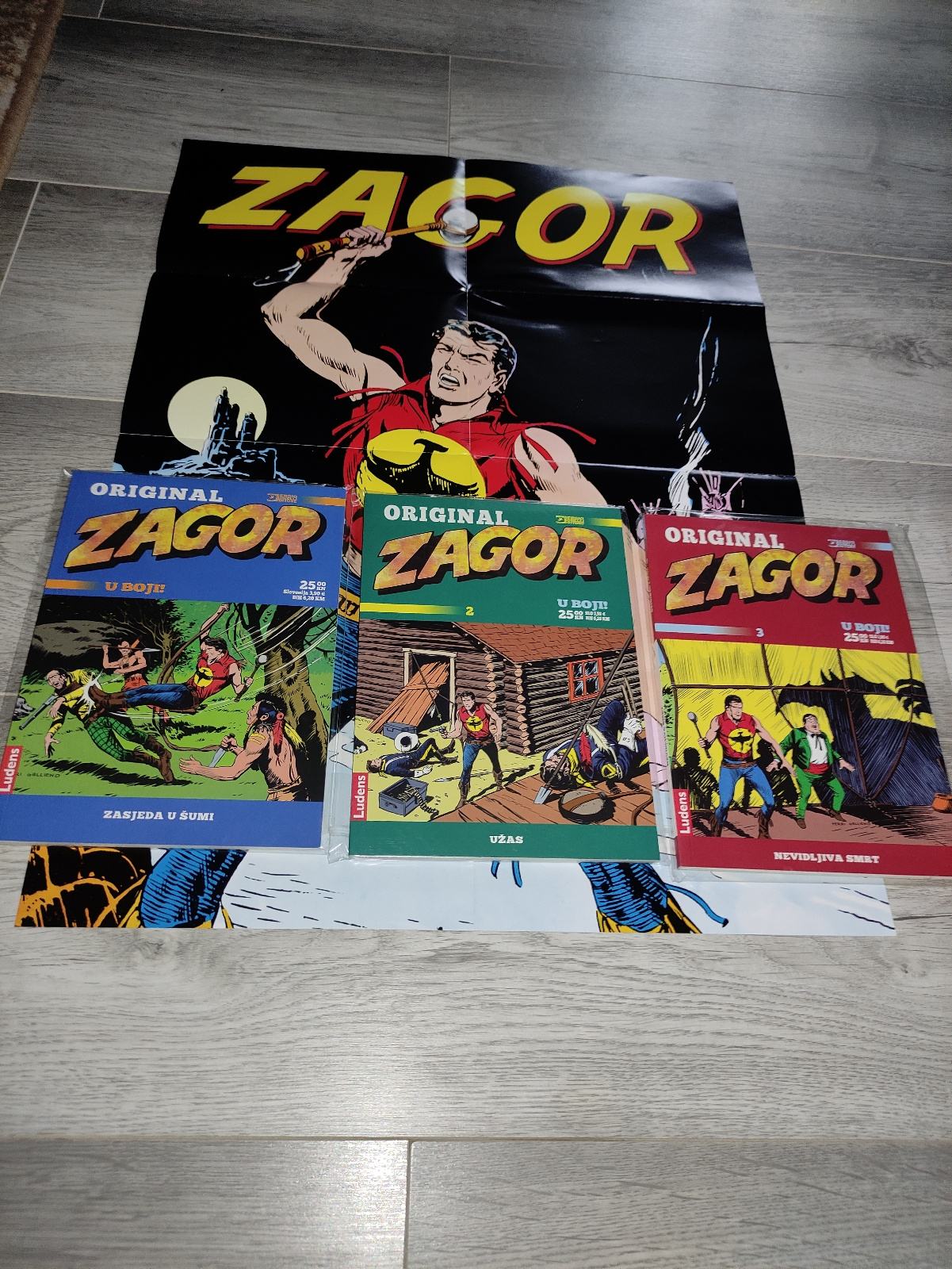 Zagor ORIGINAL u boji 1-3 +poster