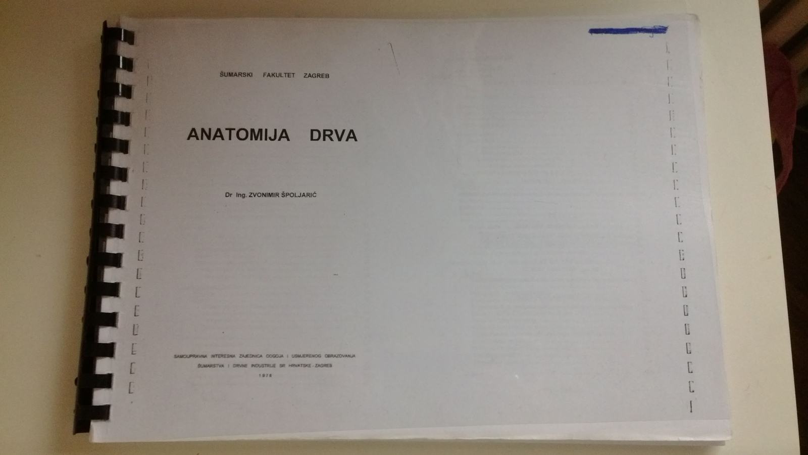 ANATOMIJA DRVA skripta Šumarski fakultet