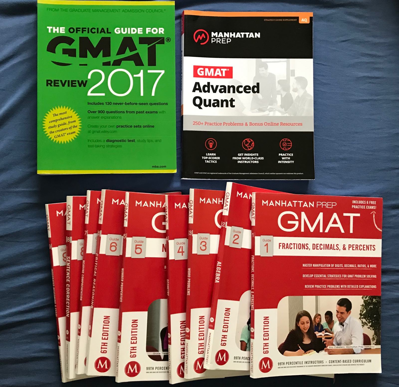 GMAT - kompletna priprema (Manhattan GMAT, Official Guide...)