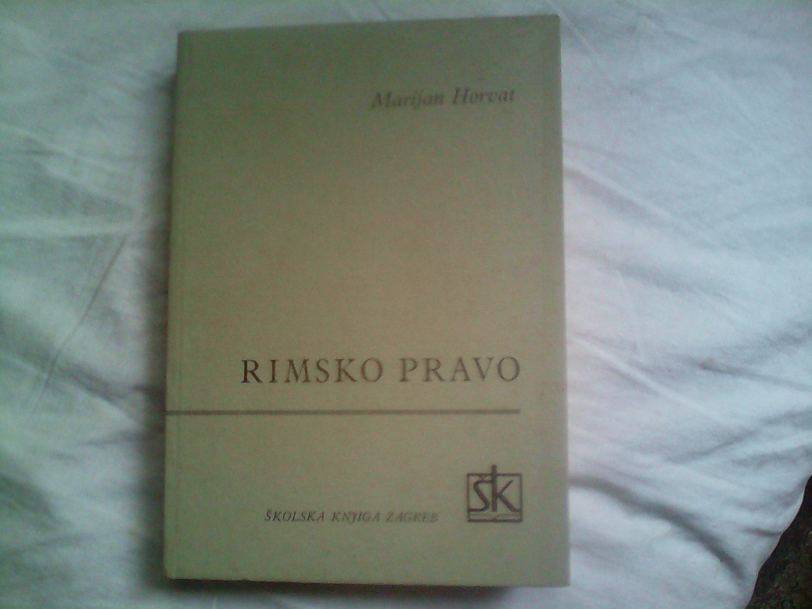 RIMSKO PRAVO-MARIJAN HORVAT