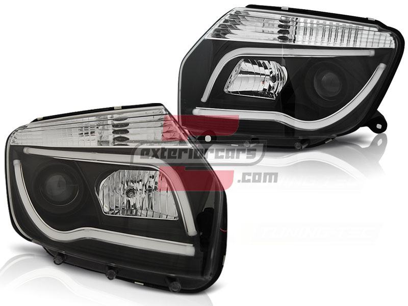 DACIA DUSTER I (10-13) - LED prednja svjetla TubeLight dizajn (crna)