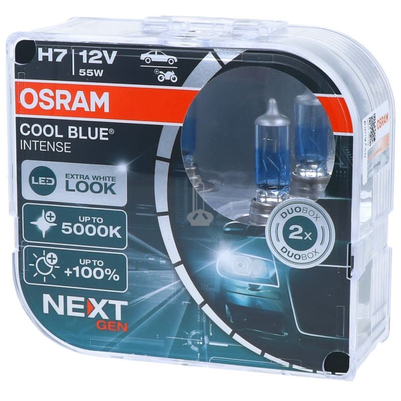 OSRAM Cool Blue INTENSE H7 12V 55W, 5000 K • 2 KOMADA