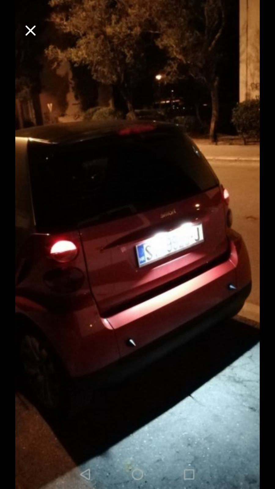 SMART FORTWO COUPE/CABRIO 450 i 451 LED osvjetljenje tablica CANBUS