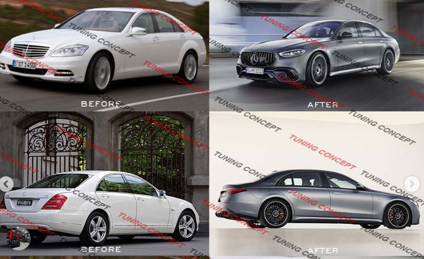 FULL BODY KIT S63 MAYBACH MERCEDES S CLASS W221 2005-2009