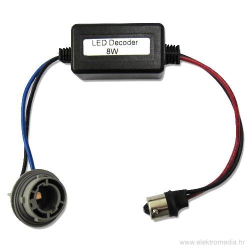 LED DEKODER 8W BAY15D