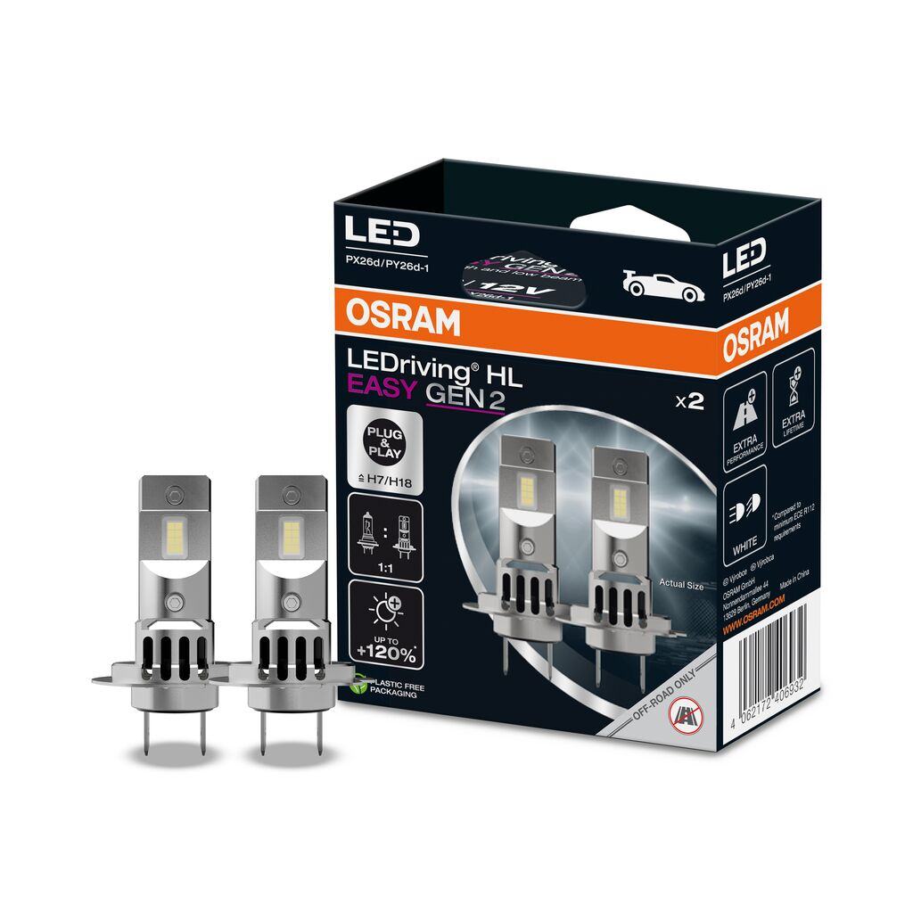 Osram LEDriving HL Easy Gen2 H7 Led Kit Set Svjetla Zarulje