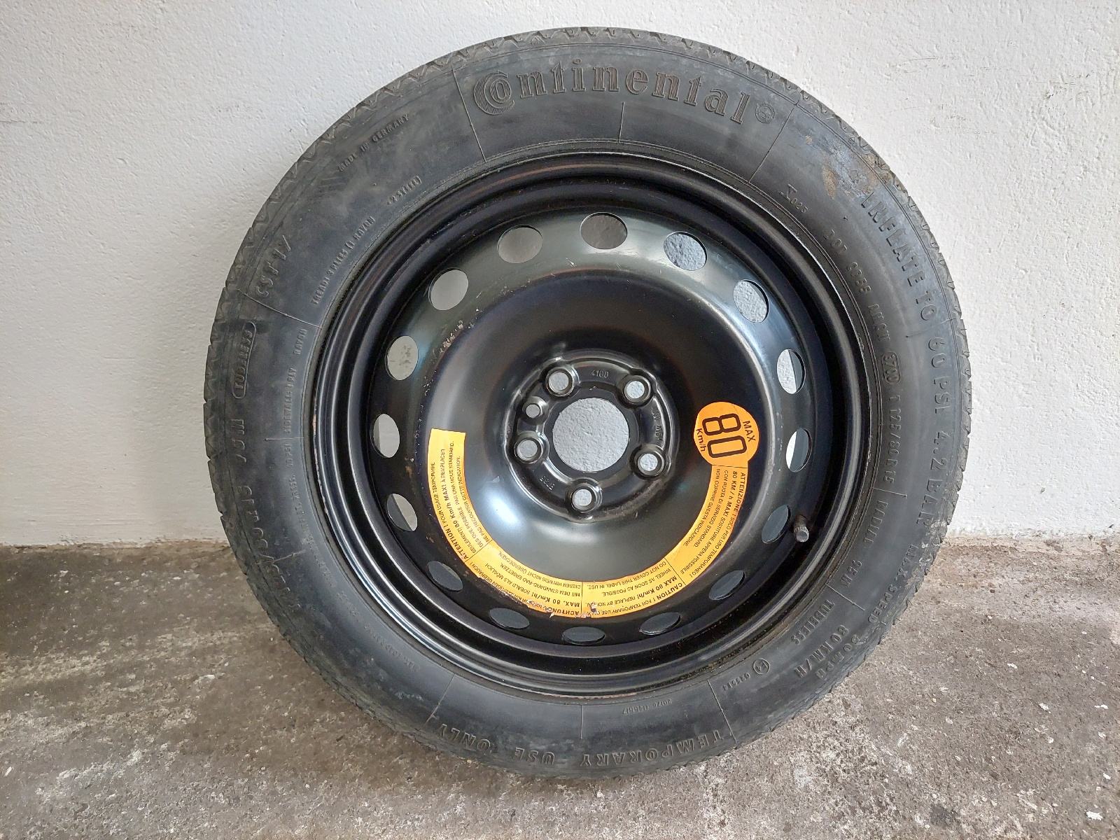 Rezervna felga + guma 15 za VW, rupe 5x112, 1 kom.