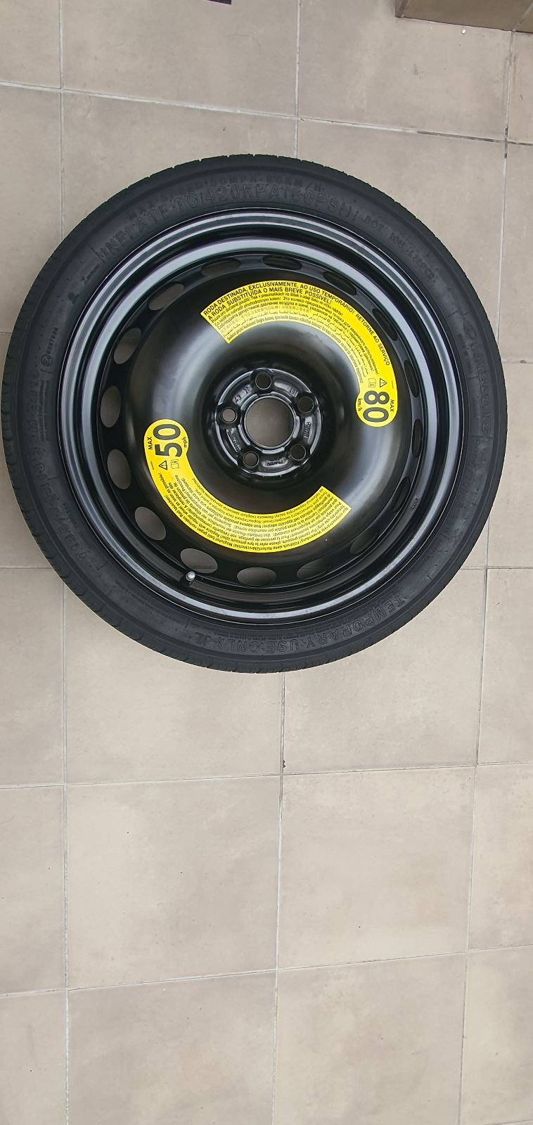 Rezervna guma i felga 18 rupe 5x100, 1 kom.