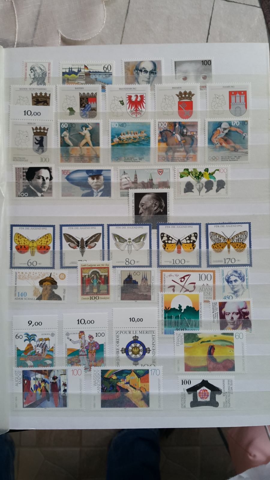 1 DIO LOT ZNAMKE MARKICE NJEMAČKE NEŽIGOSANO DEUTSCHE BUNDESPOST