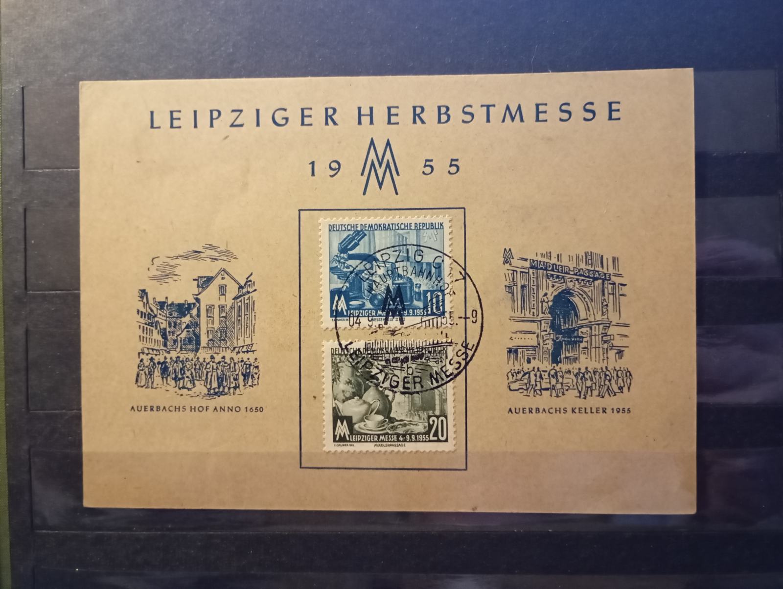 DDR - dopisnica - 1955