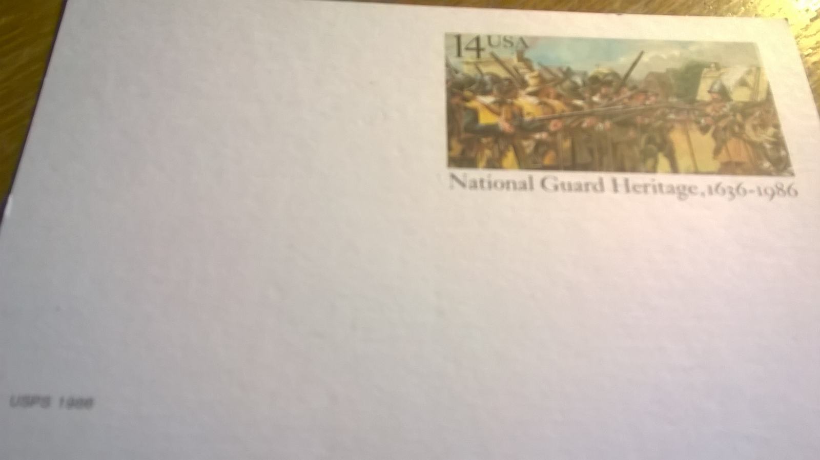 FDC USA - national guard Heritage 1636 - 1986