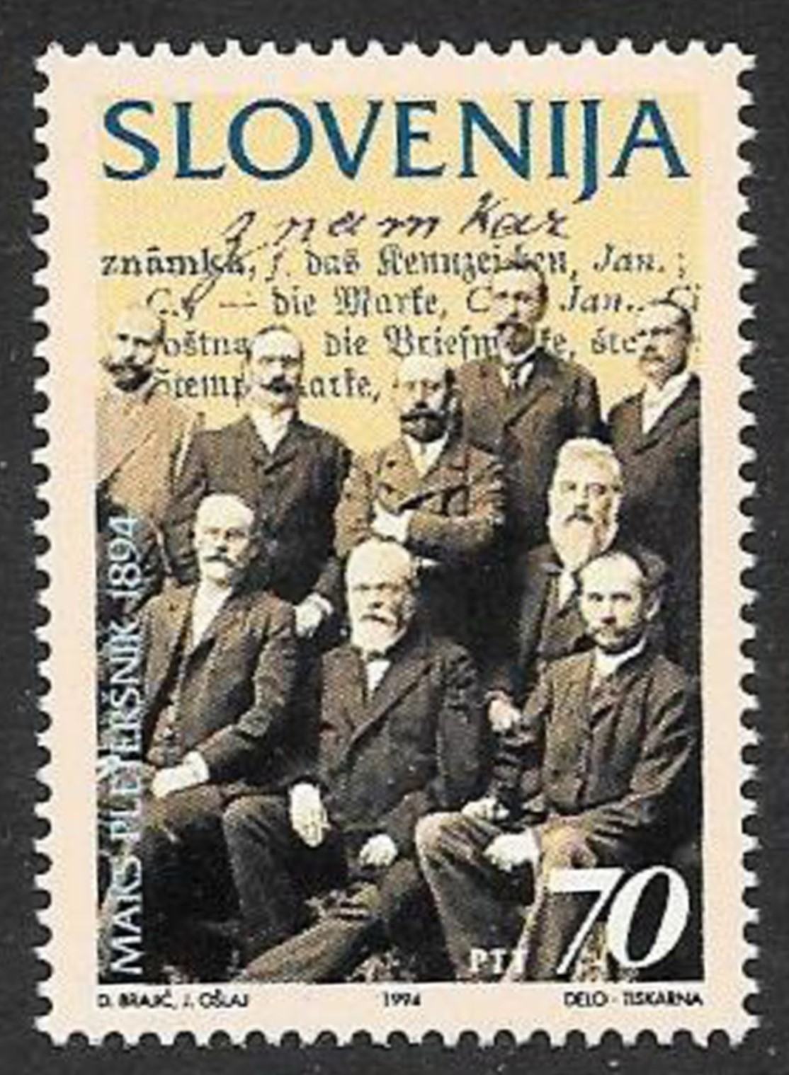 SLOVENIJA leto 1994 - 100 OBL. IZIDA SLO - NEM SLOVARJA MAKSA PLETERŠN