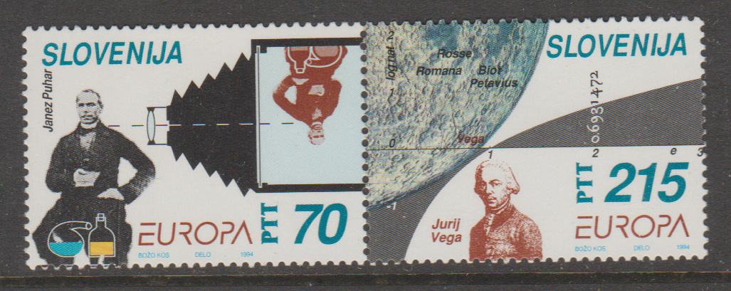 SLOVENIJA leto 1994 - IZUMI IN ODKRITJA EUROPA 94
