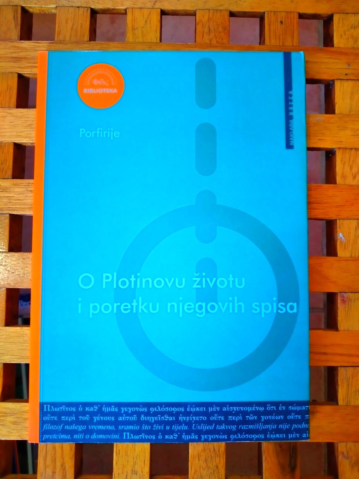 O Plotinovu životu i poretku njegovih spisa Porfirije