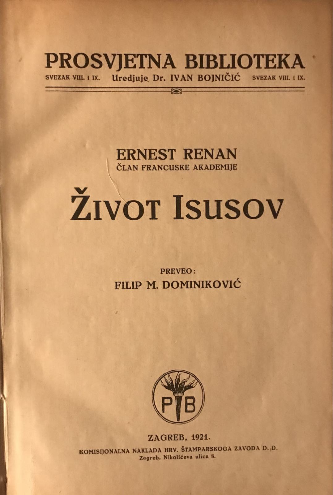 Renan,Ernest :Život Isusov