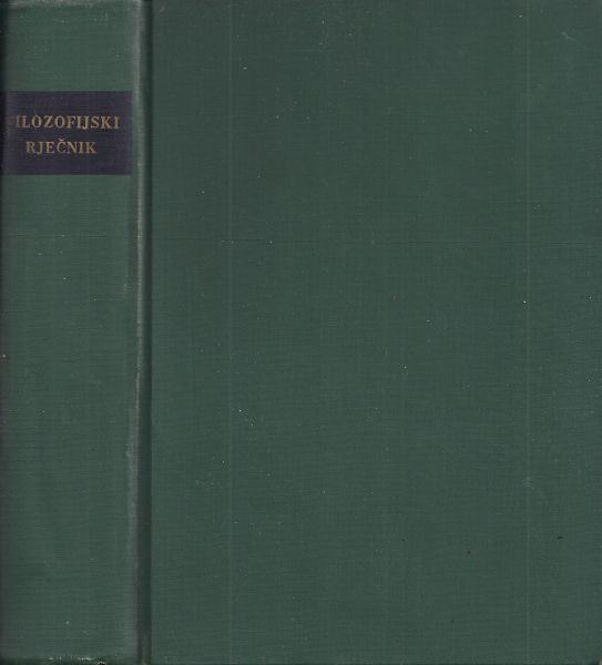 VLADIMIR FILIPOVIĆ : FILOZOFIJSKI RJEČNIK