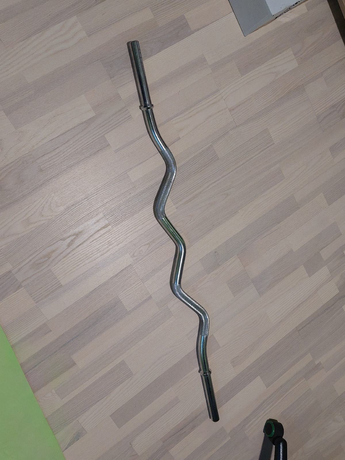 Čelična šipka za utege (ez curl bar)