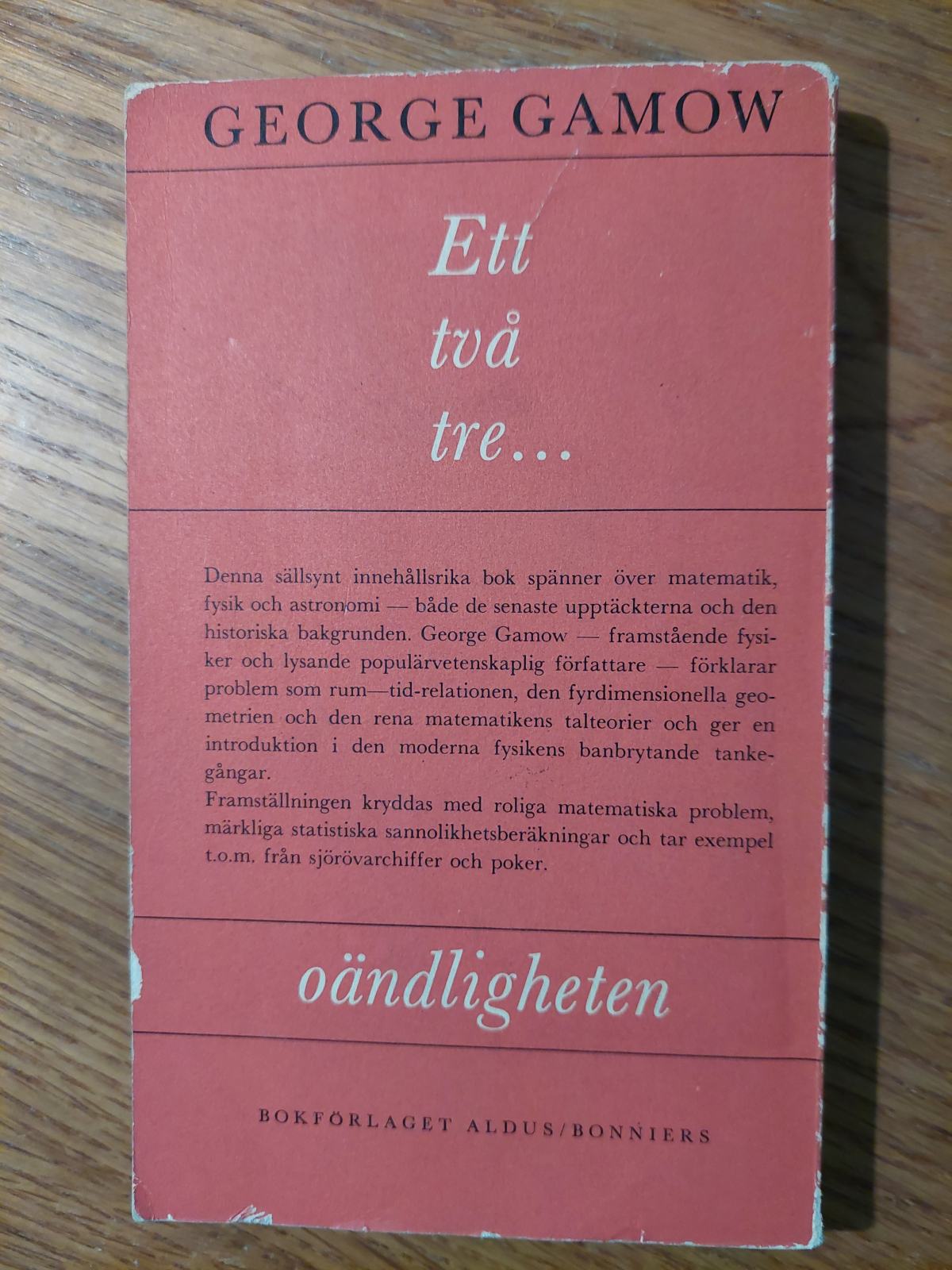 ETT två tre ... OÄNDLIGHETEN - George GAMOW