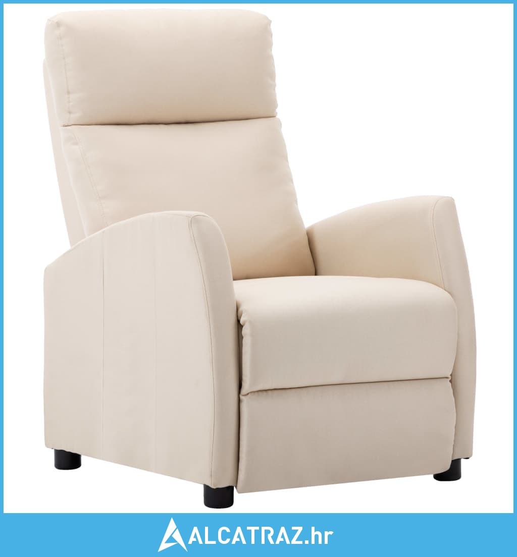 Naslonjač od tkanine krem - NOVO