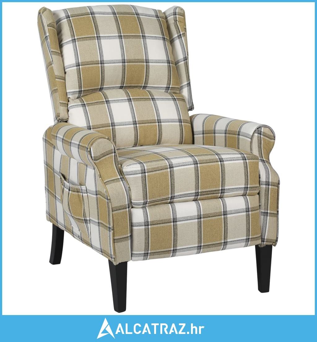 Naslonjač od tkanine zeleni - NOVO